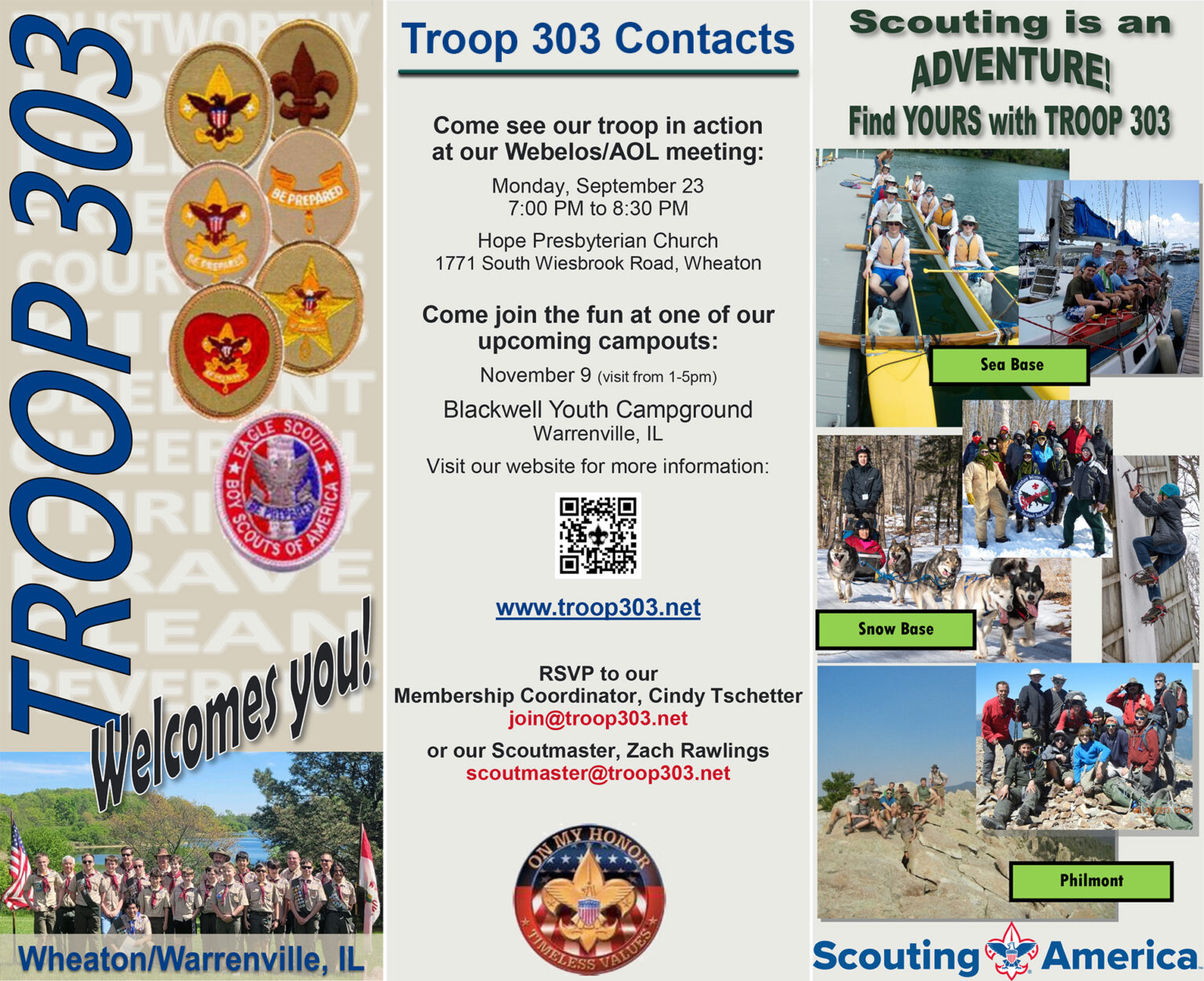 Contacts - Troop 303 - Wheaton/Warrenville